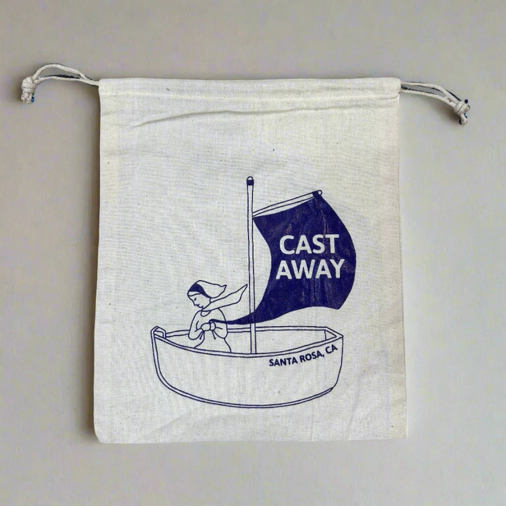 Cast Away Logo Project Bag – Cast Away Yarn Shop